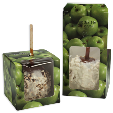 Cube window (Apple Box) Green Apples (250/cs) – Snow Globe Packaging